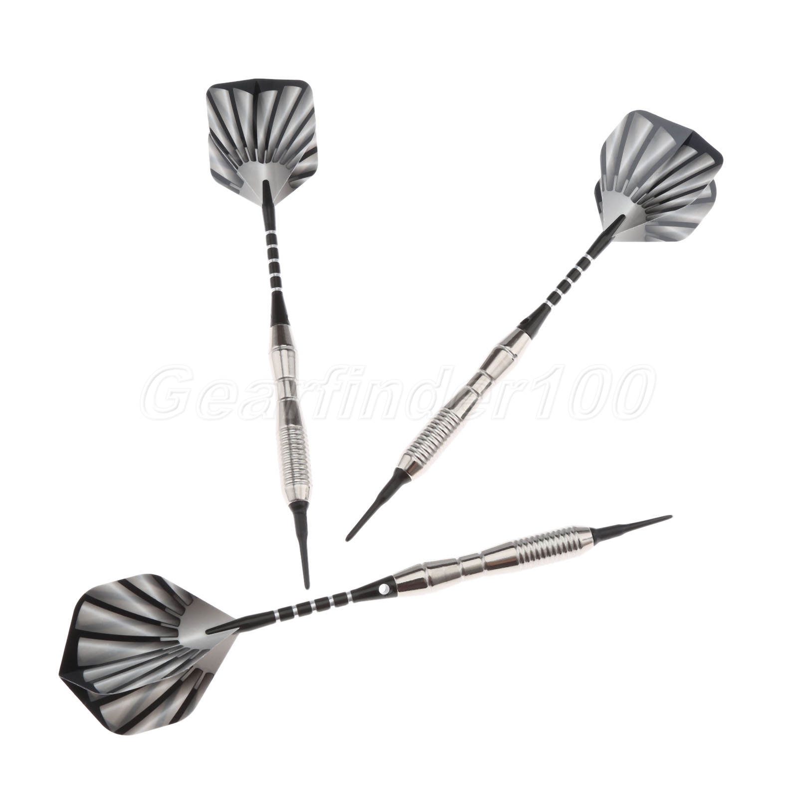 3 Pcs 18 Grams Plastic Soft Tip Darts With Shafts Sporting Set Fast ...