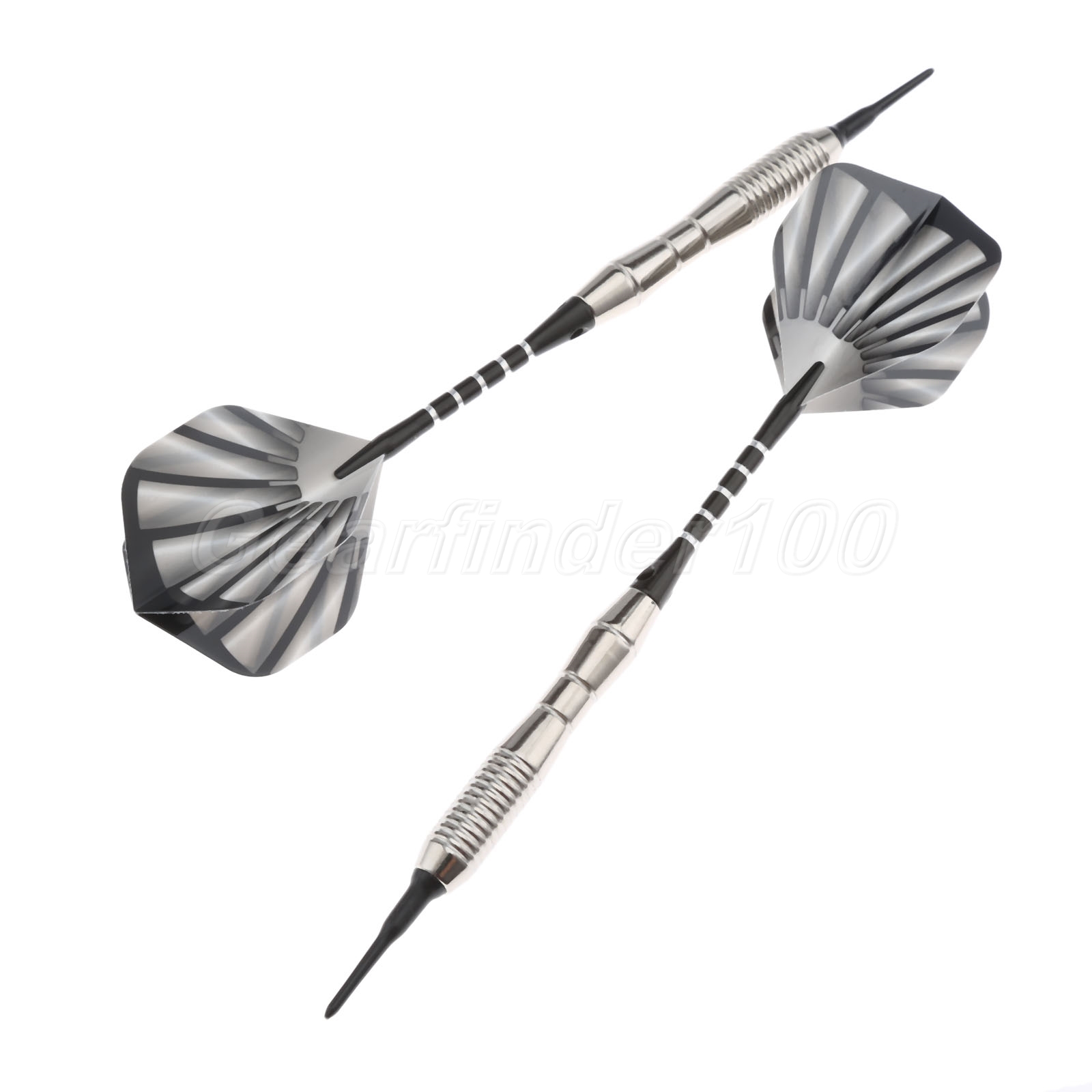 3 Pcs 18 Grams Plastic Soft Tip Darts With Shafts Sporting Set Fast ...